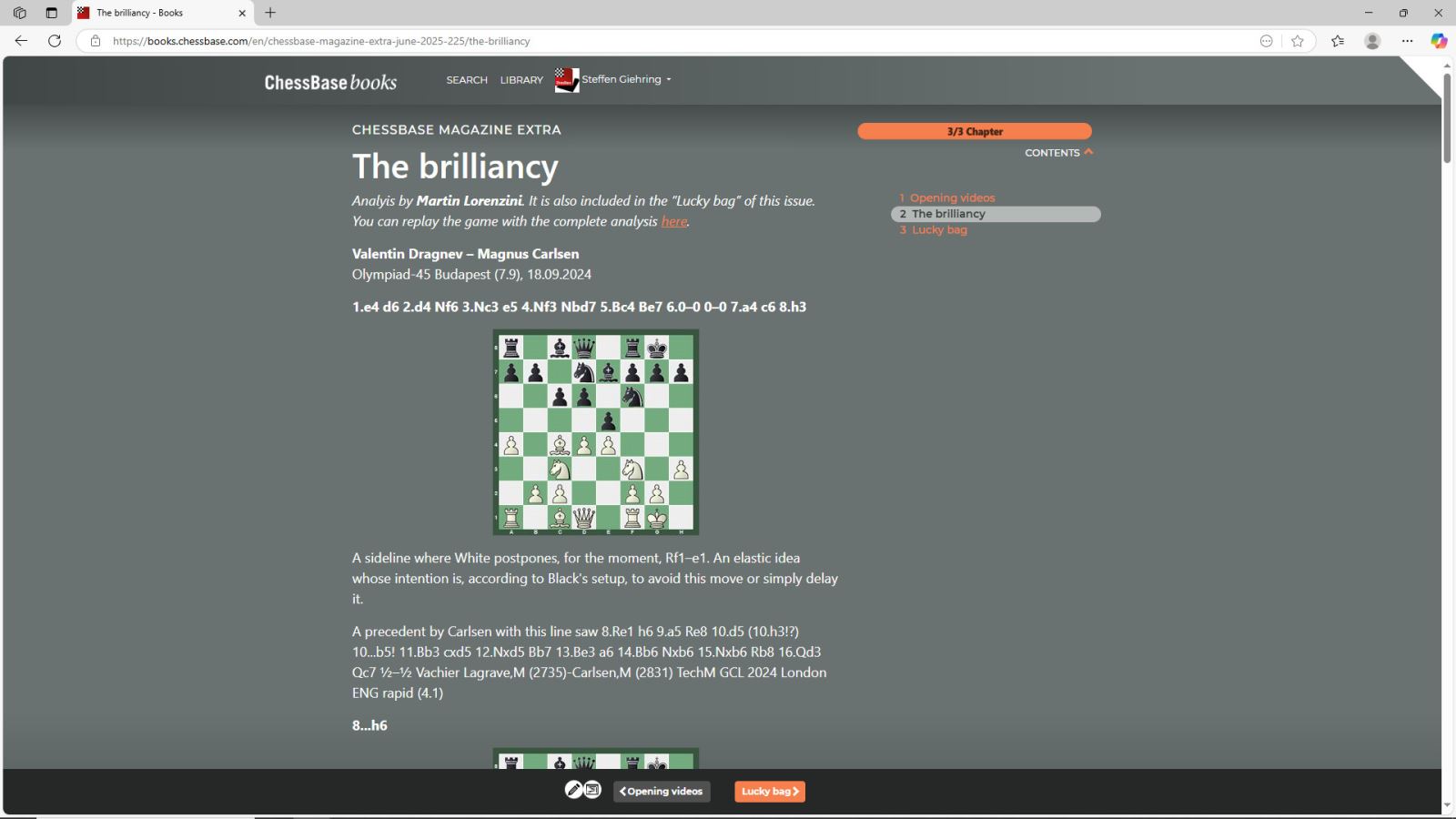 New: CBM Extra #225 – now incl. ChessBase Book for iPad, Tablet, Mac etc. | ChessBase